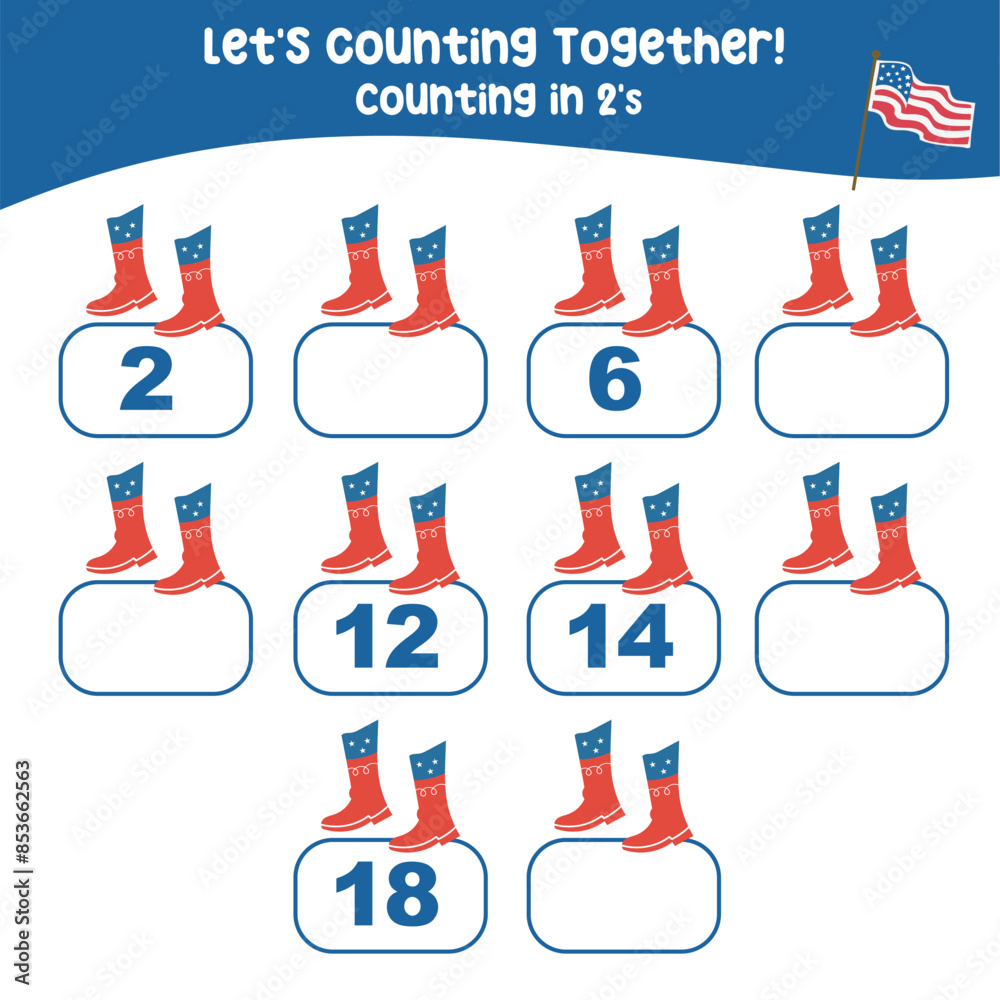 Mathematic counting worksheet. Math activity, count and write the ...