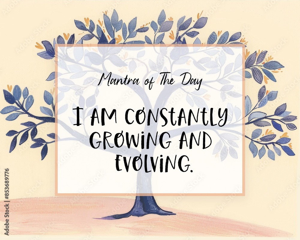 Mantra of the Day Card: I Am Constantly Growing and Evolving - Daily Affirmations for Personal ...