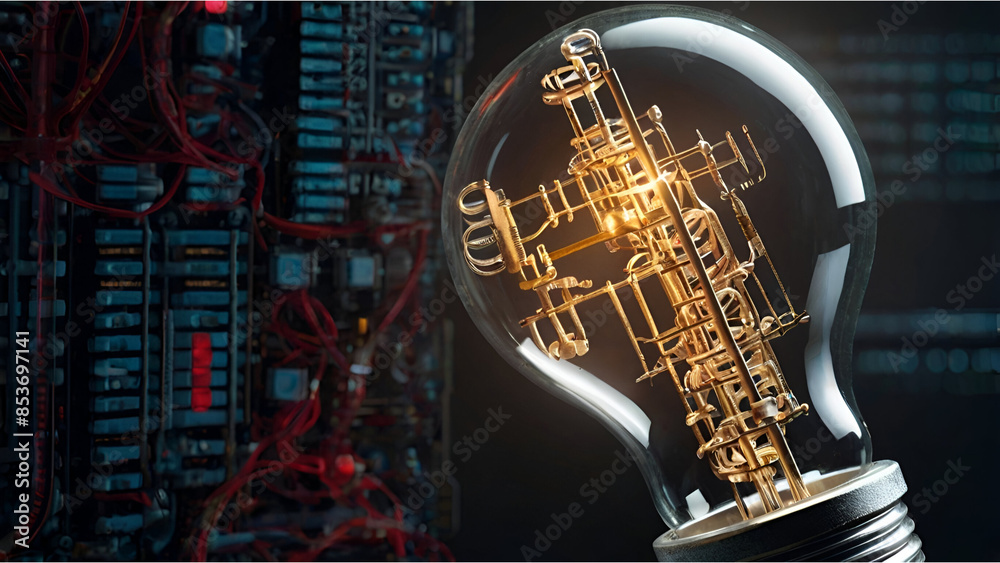 Design an image that represents the impact of innovation on economic ...