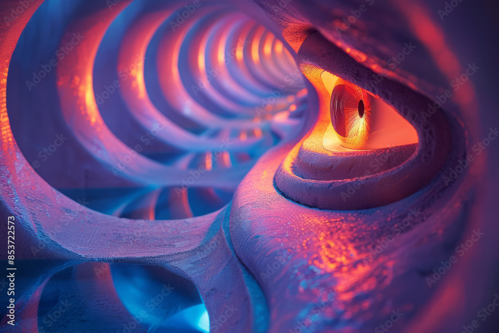 Colorful static images that appear to move and pulse, using vivid ...