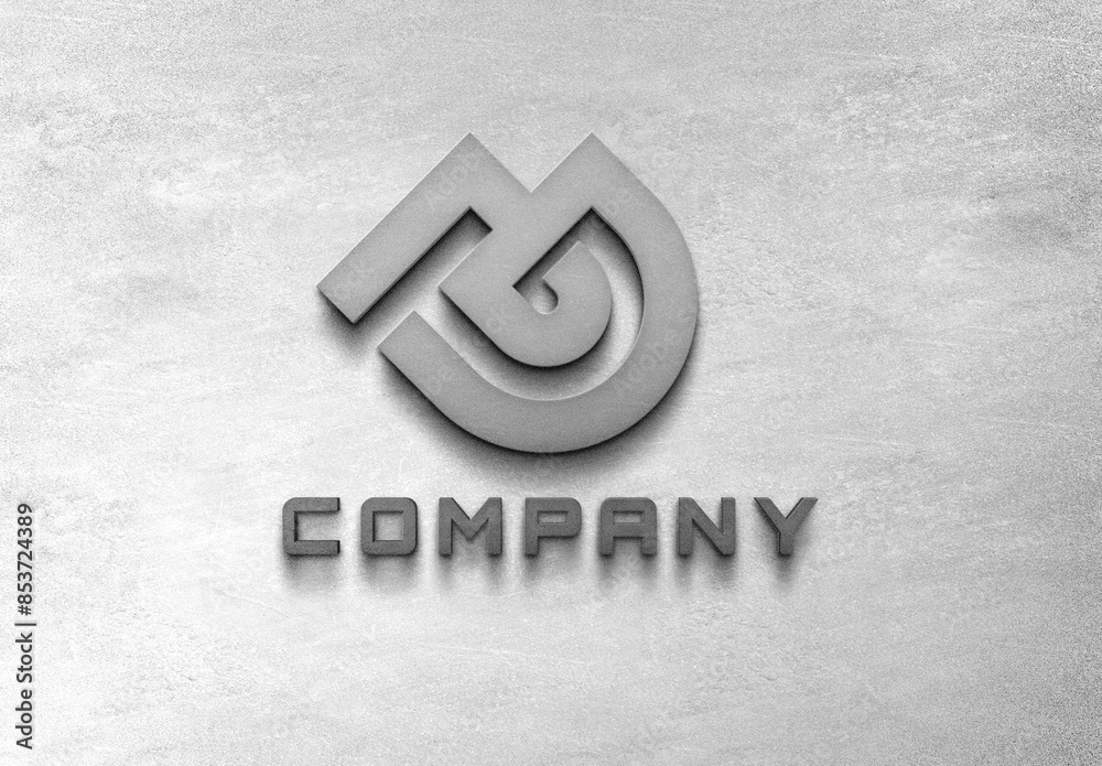 Relief Logo Text Effect Stock Template | Adobe Stock