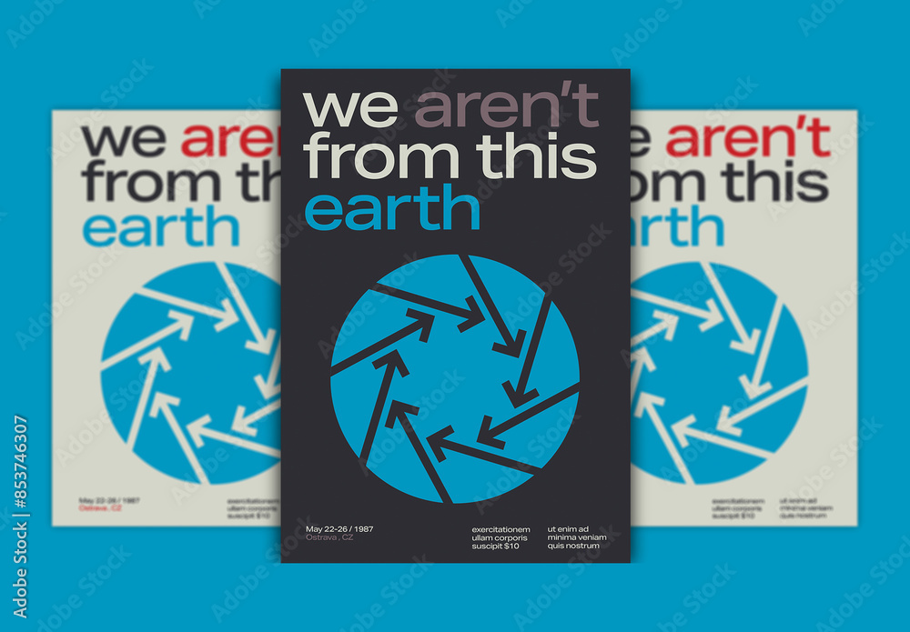 International Minimalist Poster Layout Design Concept Stock Template ...