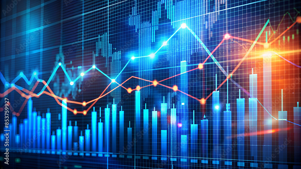Financial chart and graphs background. stock market anylis. . Stock ...