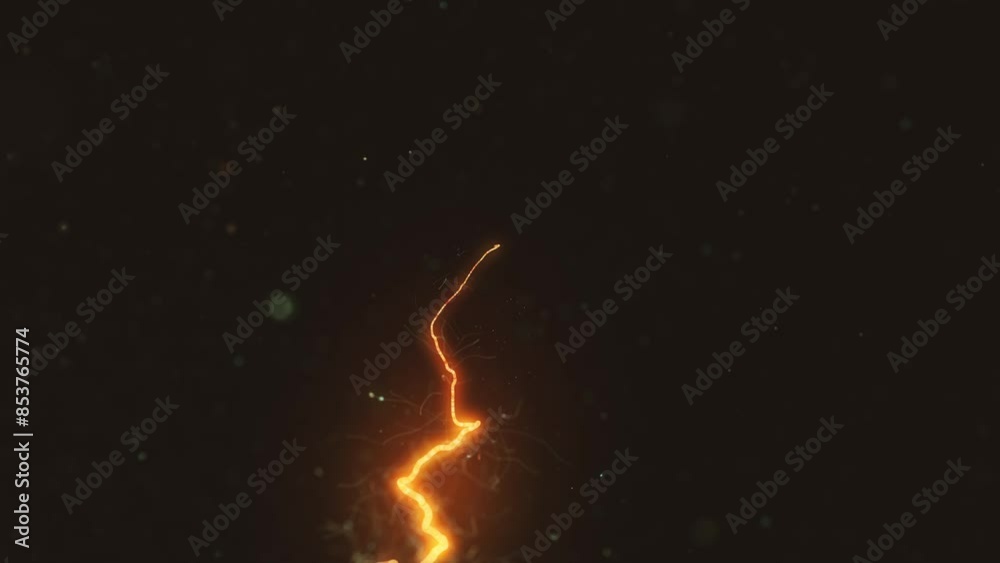 3d Distorted Ray Inside Particles Field/ Animation of a 3d distorted ...