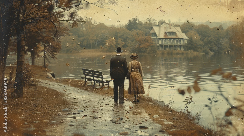 Old Photographs with Digital Enhancements: Create a background ...