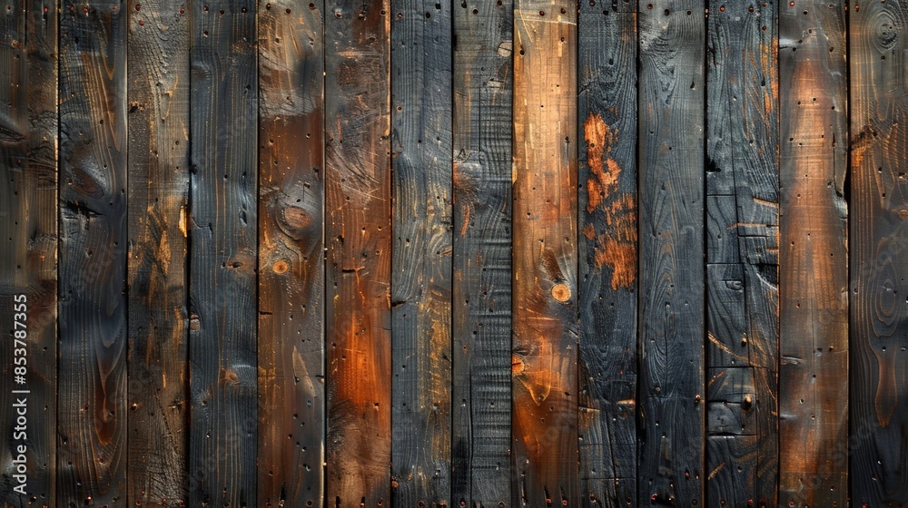 Rustic Wood and Digital Textures: Illustrate a backdrop combining ...