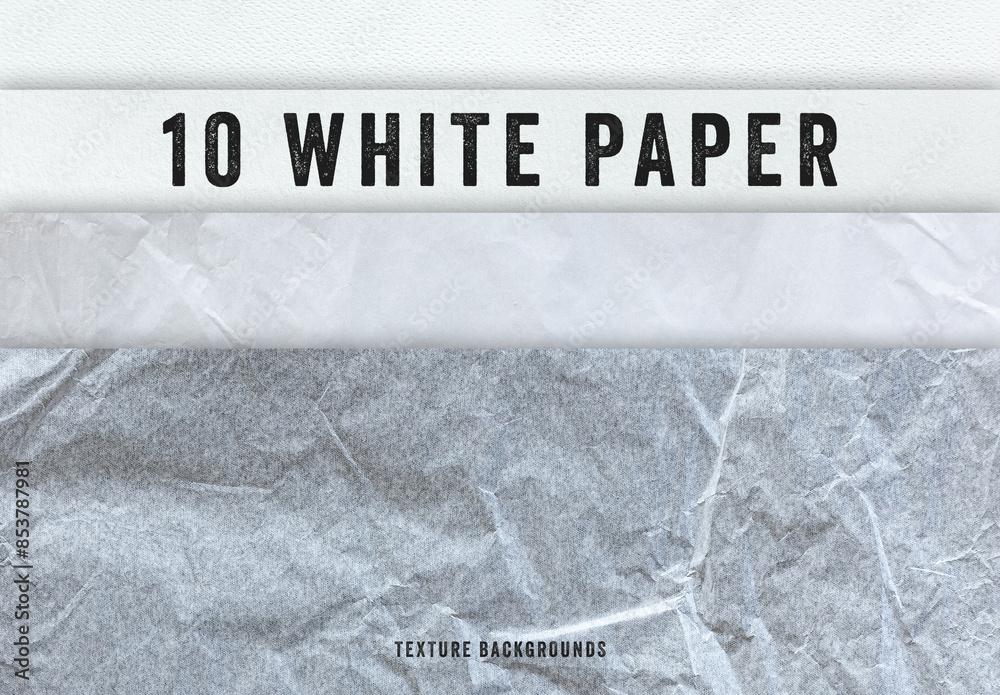 10 White Paper Texture Backgrounds Stock Template | Adobe Stock