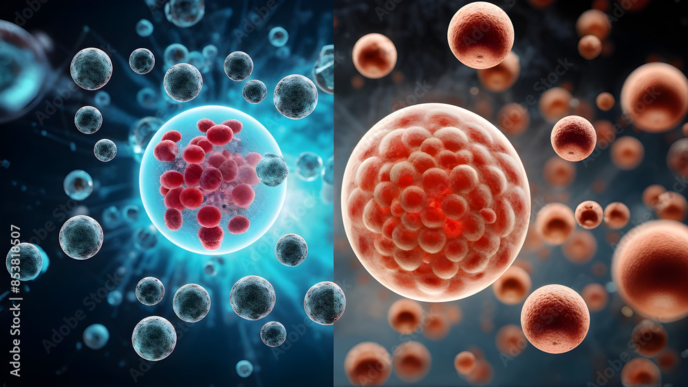 A visual comparison of oxidative stress levels in young versus old ...