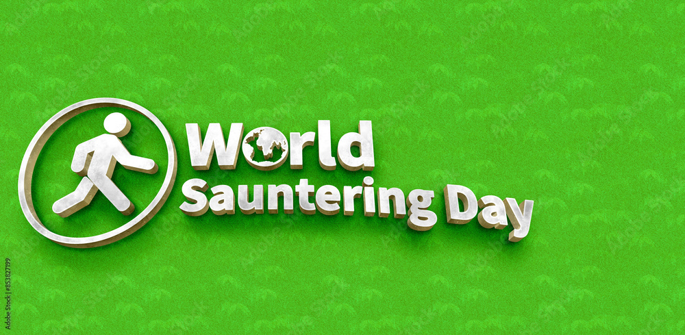 main goal of World Sauntering Day is to encourage people to slow down ...