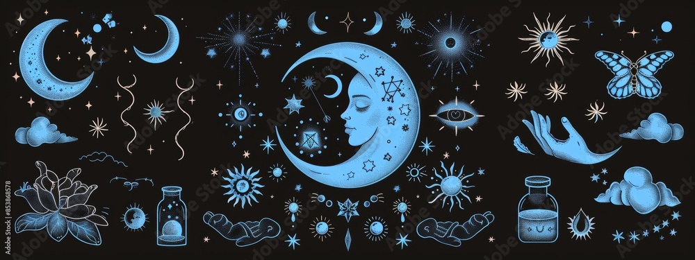 The world of celestial bodies and mystic magic elements is beautifully ...