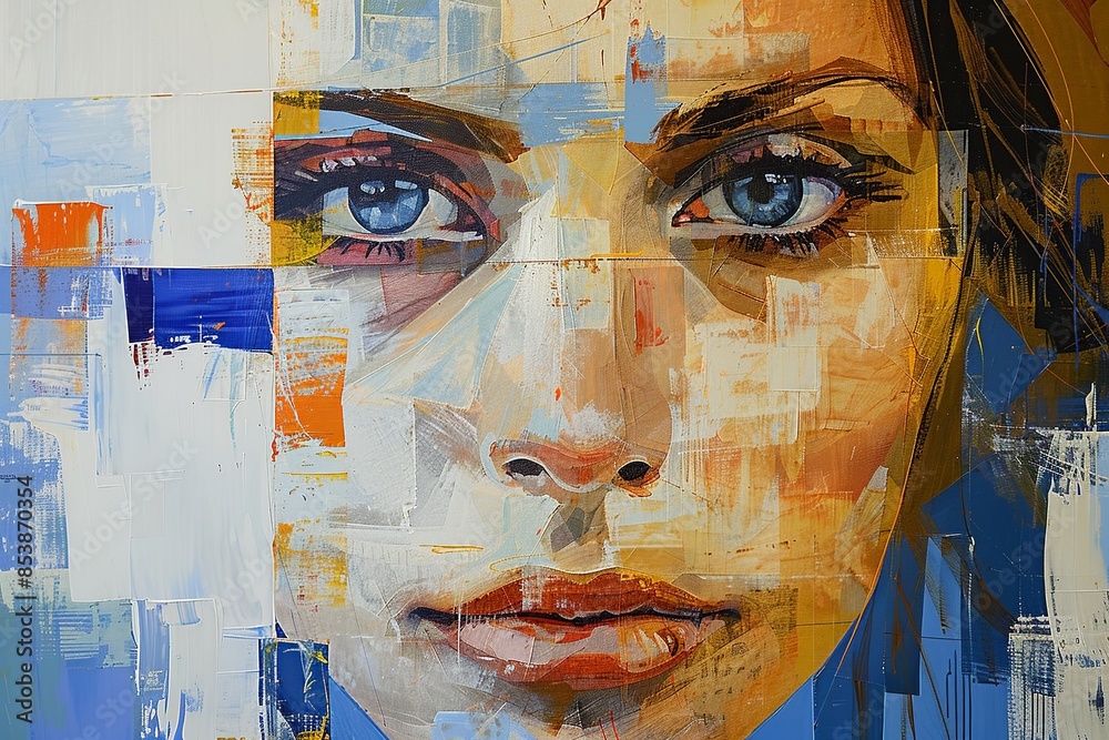 Discover the essence of European History Month in an abstract portrait ...