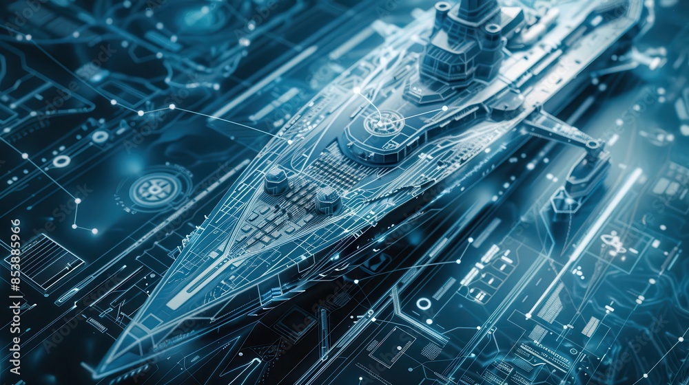 Futuristic battleship showcasing advanced technology and innovation in ...