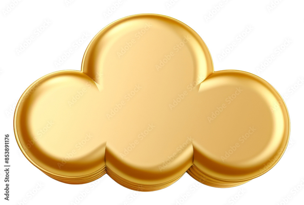 PNG Cloud icon gold backgrounds white background. Stock Illustration ...