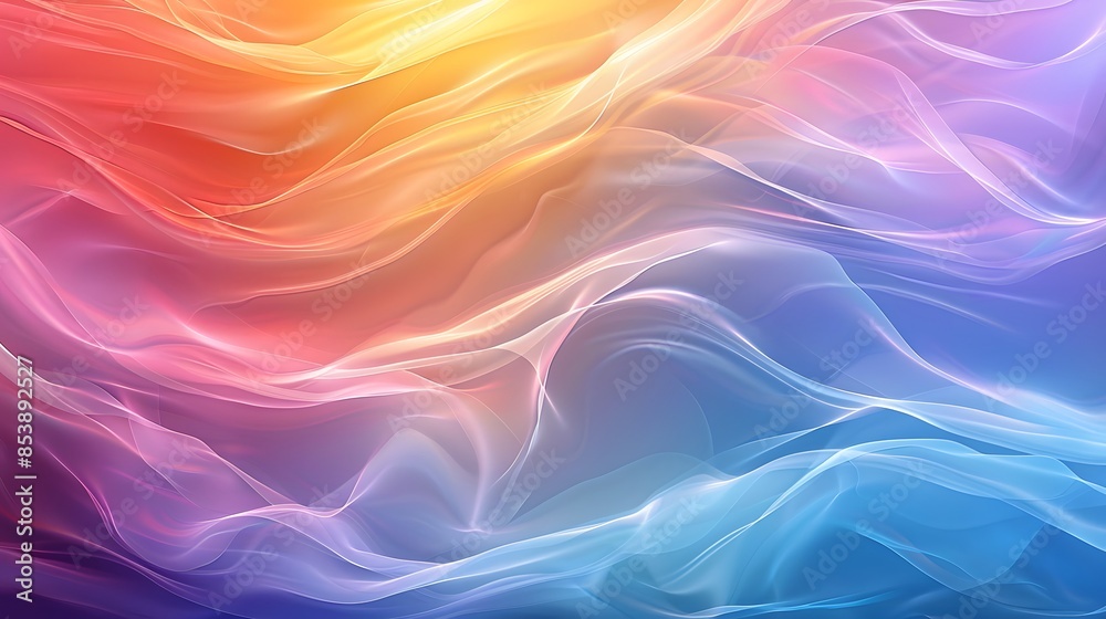 Rainbow colors flowing in the wind, colorful background, colorful ...
