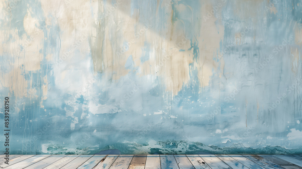 Rustic Textured Wall with Tropical Paradise Color Washing Technique ...