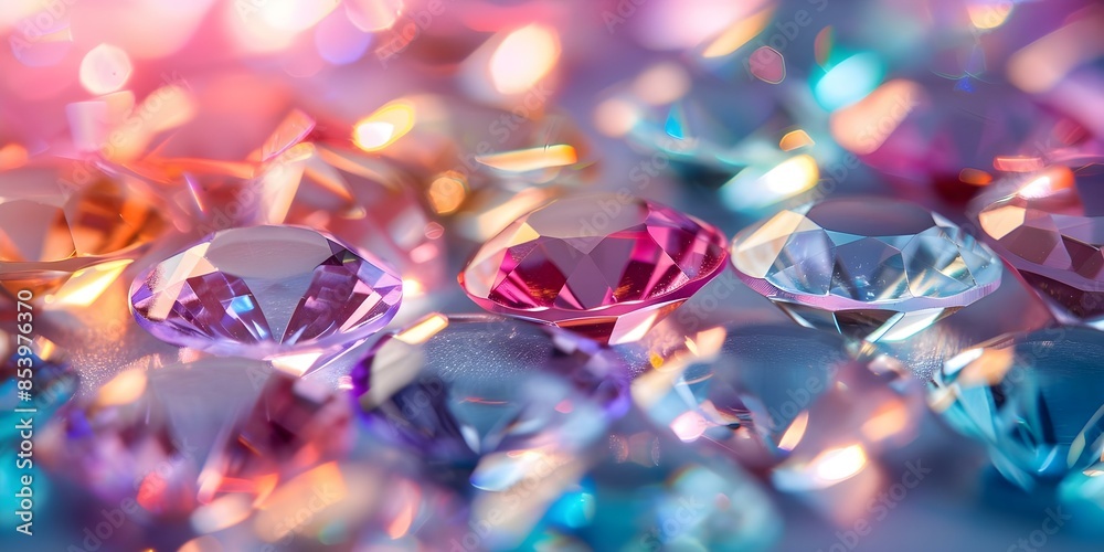 Vibrant closeup gemstones desktop wallpaper with hig. Concept Gemstones ...