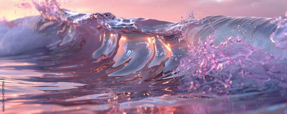 light white transparents fabolous drops upon the waves, water ...