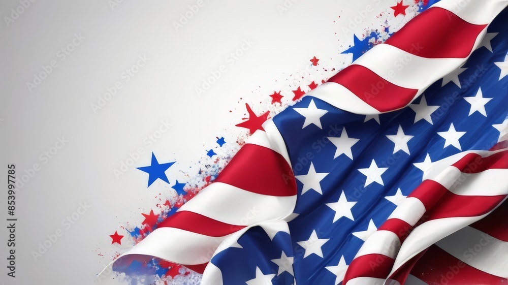 Fourth of July background. 4th of July or Memorial Day background, July ...