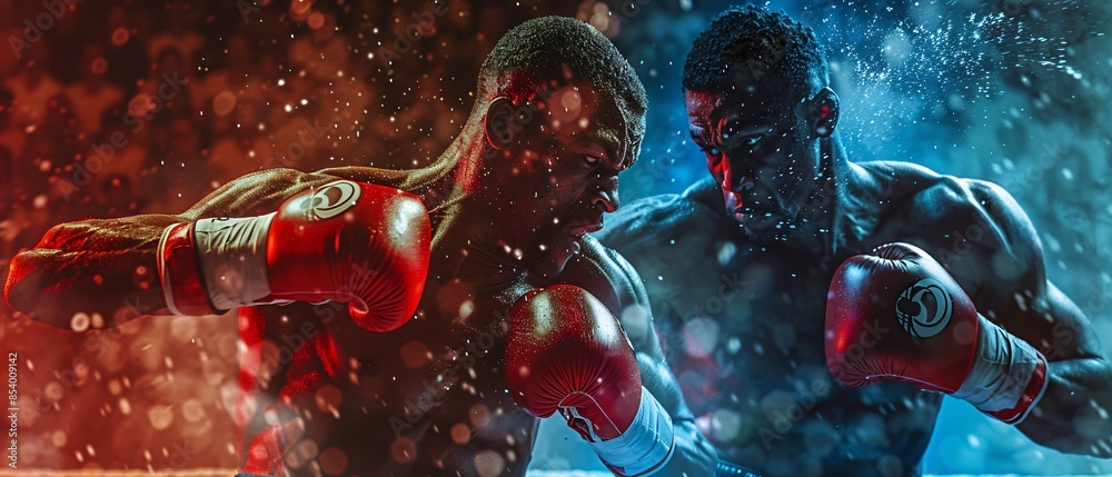 Dynamic Slices of Olympic Boxing in Paris Masterful Footwork, Explosive ...