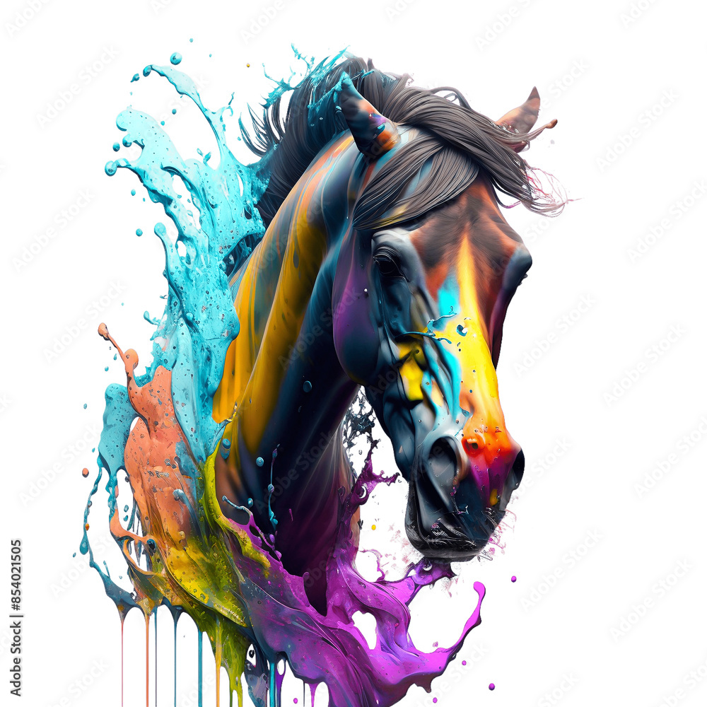 Color-splashed animals are a popular design trend in which animal ...