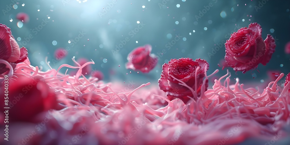 Medical animations showcasing skin cell renewal process with focus on ...