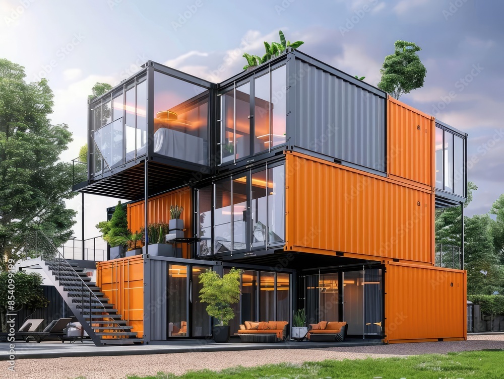 Innovative architectural designs using cargo containers for building ...