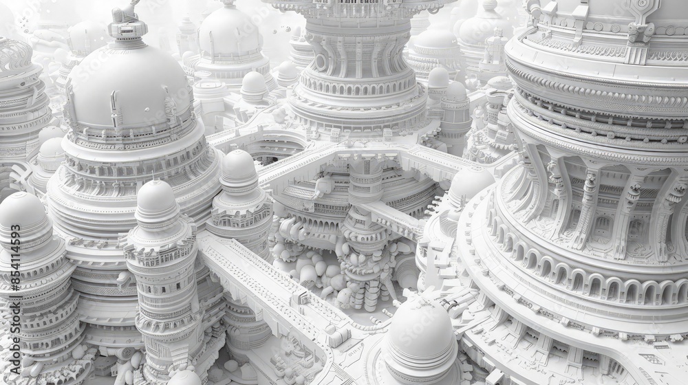 Grayscale Space Base on planet surface. Coloring page for adults. Stock ...