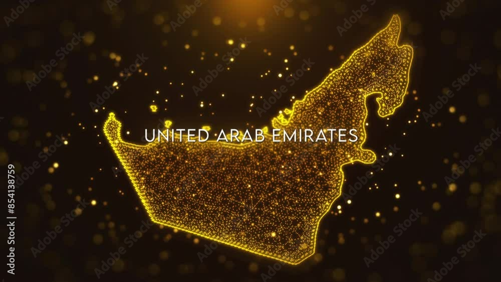 Digital Space Golden Yellow Shiny Blurry Focus Wavy Glitter Sparkle ...