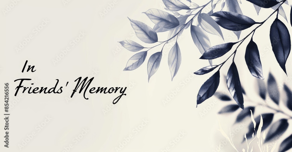 An outline of a nature flower on a loving memory background makes this ...