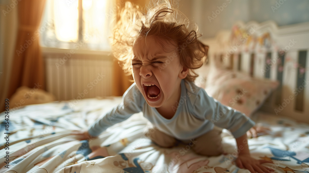 a young boy who appears to be very angry. His eyebrows are furrowed ...