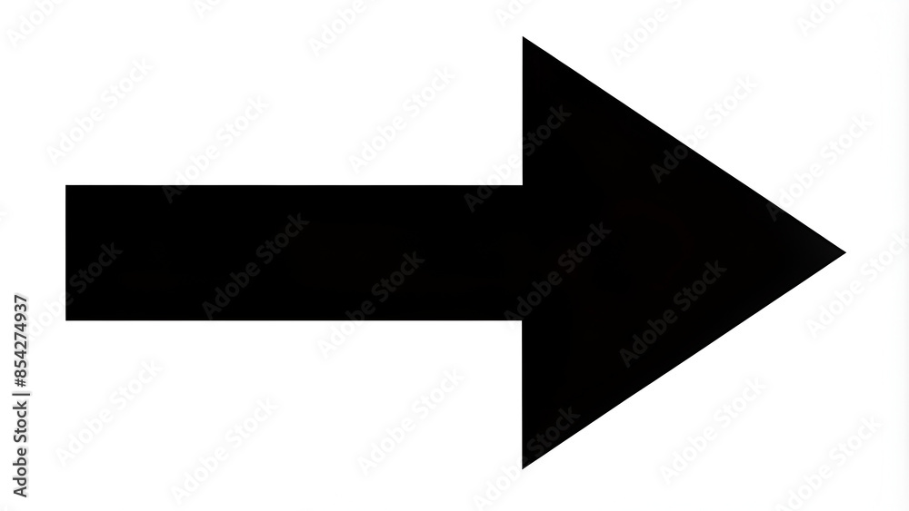 black arrow icon on white background. flat style. arrow icon for your ...