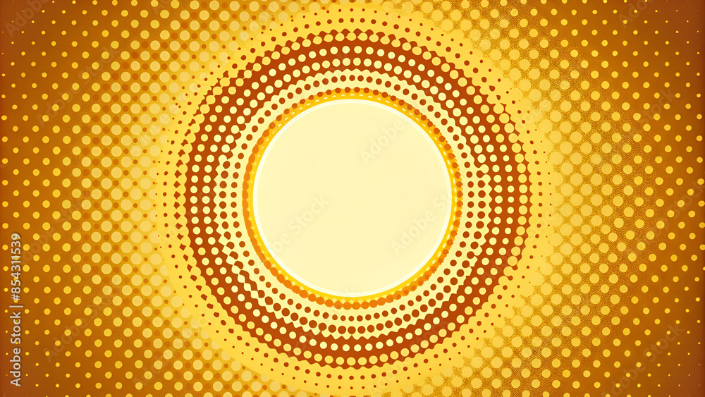 Halftone circle frame dotted background set. Round border Icon using ...