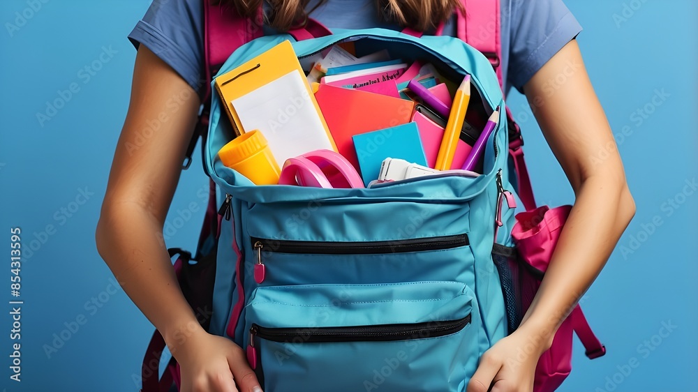 Back to school with books,Womens hands holding donation box with ...