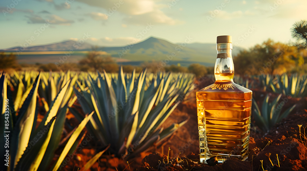 campo de agaves productores de tequila bebida nacional mexicana ...