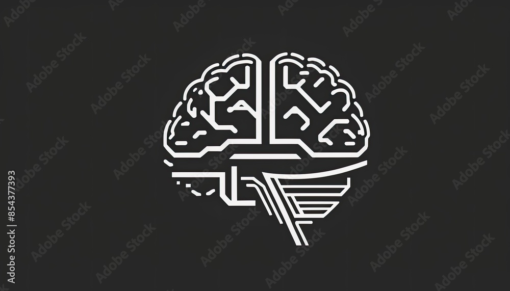 brain labyrinth idea concept. Brain puzzle icon. Human mind complexity ...