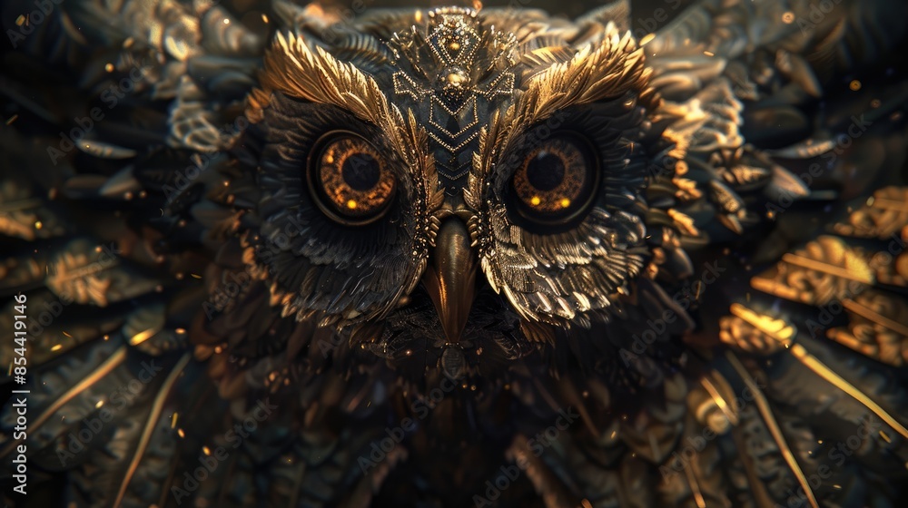 The owl 2d represents wisdom and knowledge in its most captivating form ...