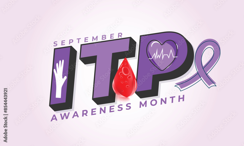 ITP awareness month. background, banner, card, poster, template. Vector ...