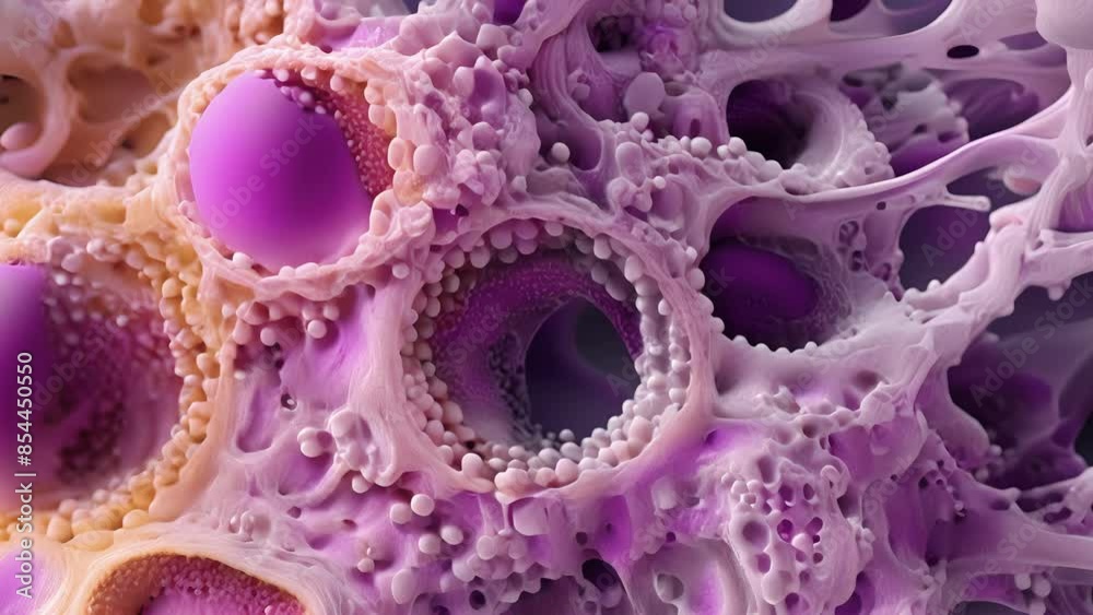 A scanning electron microscope animation of specialized endothelial ...