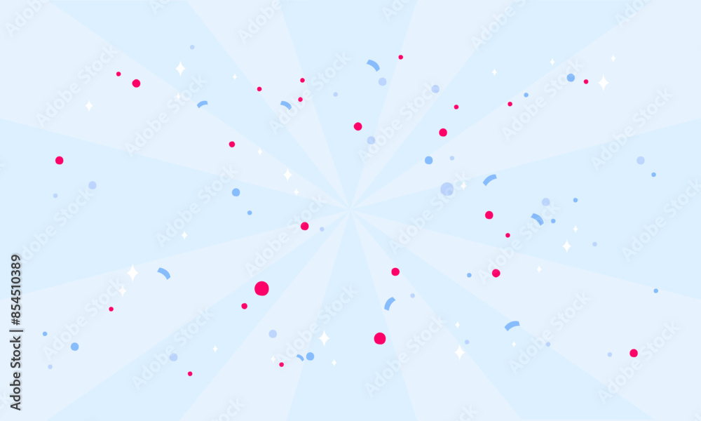 Cute template with confetti background design Stock Vector | Adobe Stock