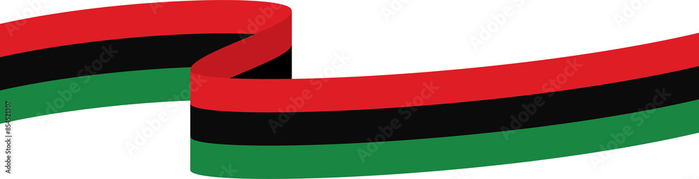 Red, black and green colored background as the colors of the Pan ...