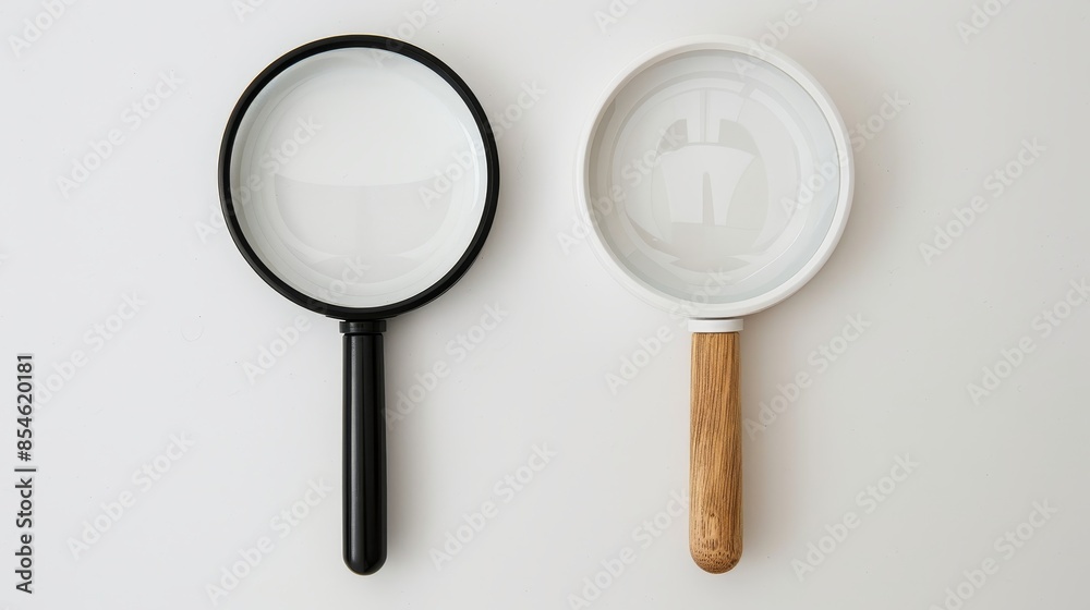 Magnifying glass for science analysis, discovery, research, and finding ...