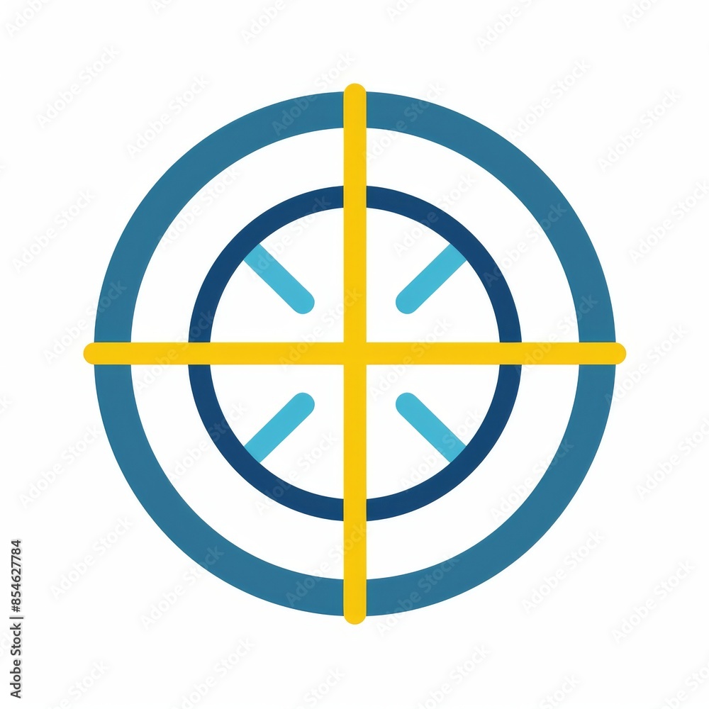 Symbol for gun target logo, crosshair design, gun sight symbol, laser ...