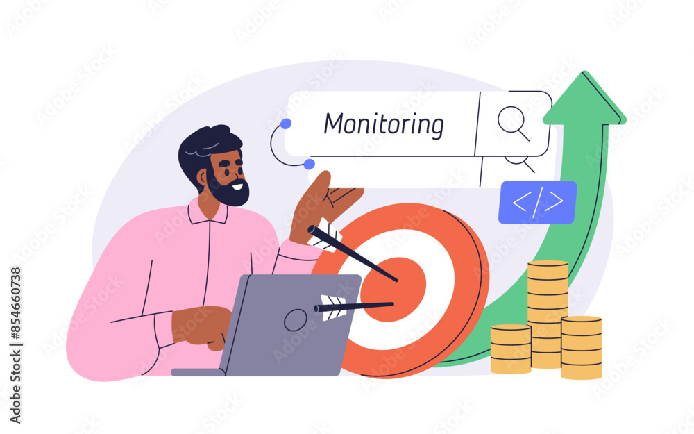 SEO analysis, digital marketing concept. Search engine optimization ...