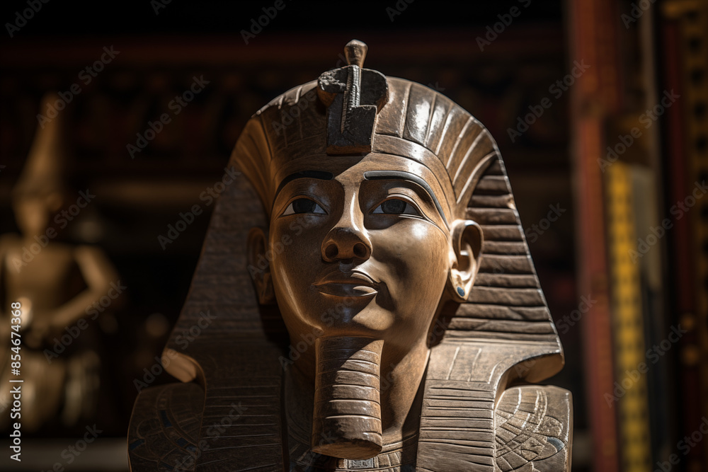 Bust of Pharaoh Ramses 2 Ancient Egypt. Egyptian civilization. Topics ...