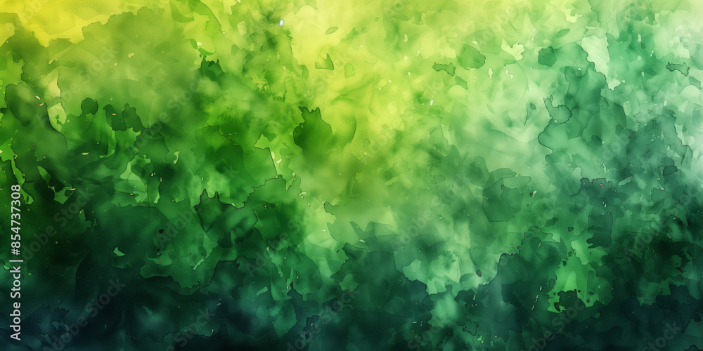 Abstract Green Textured Art with Brush Strokes. Abstract green textured ...