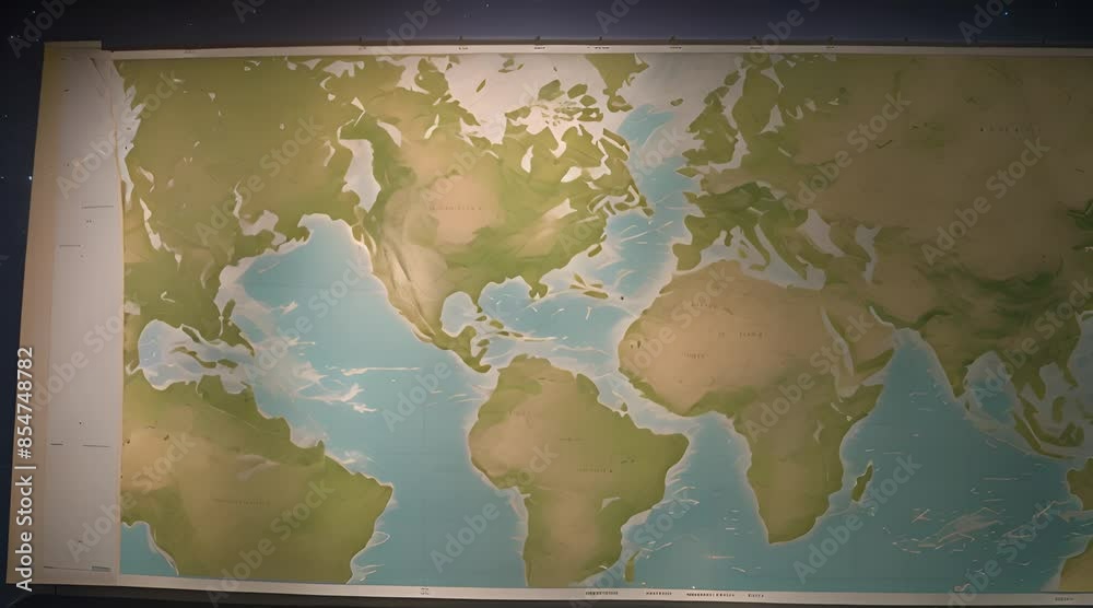 A map is an image of the earth's surface displayed on a flat plane at a ...