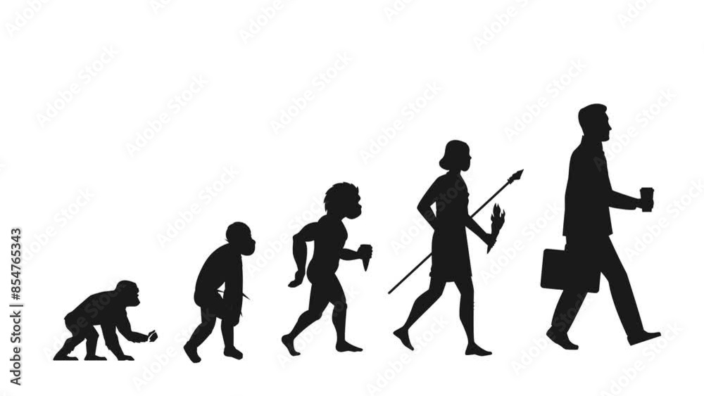 Human Evolution and Business man Development From Monkey to human ...