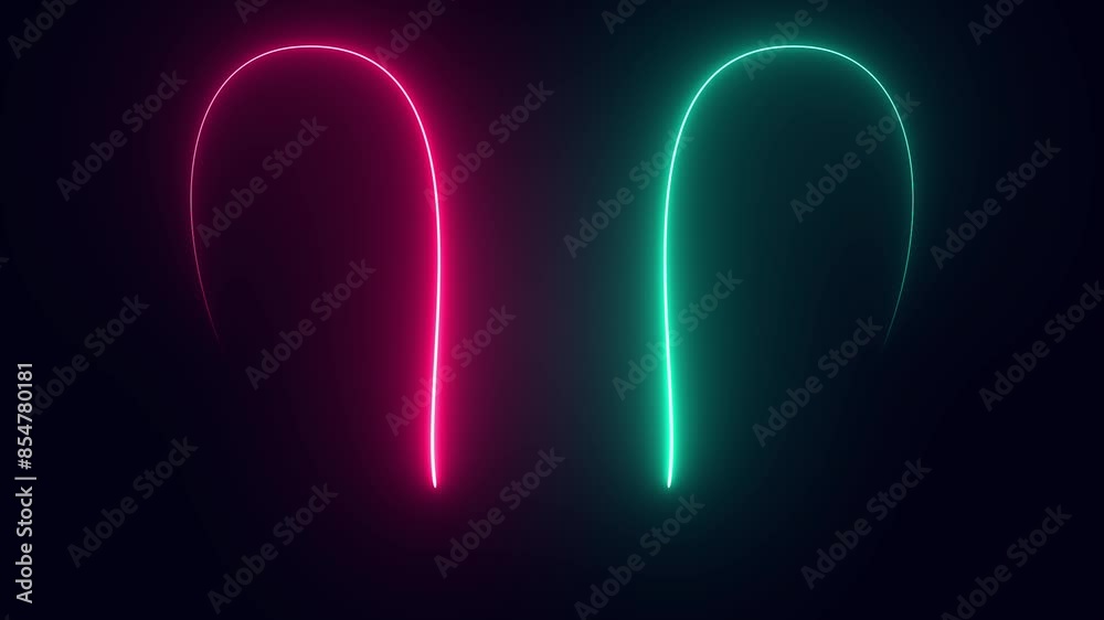 Typography animation, Abstract seamless color flooped 3D animation of ...