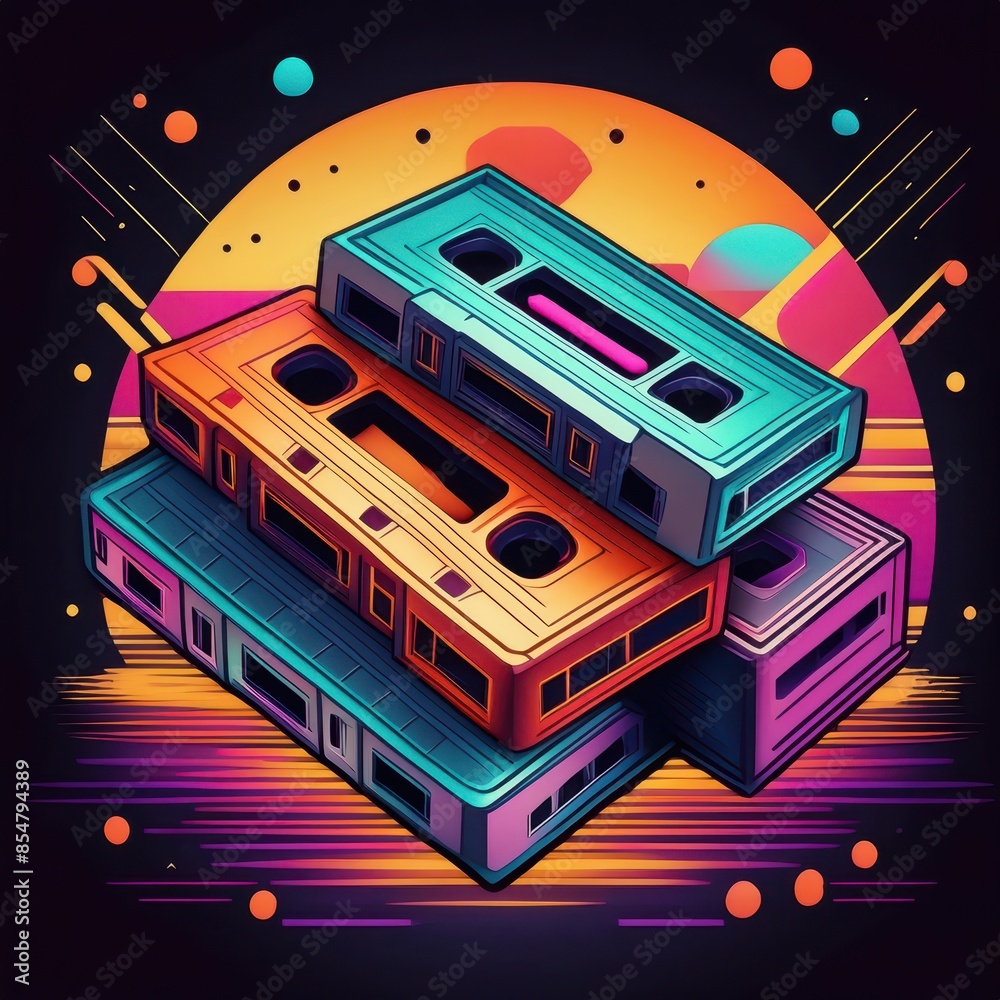 Design a logo that blends retro aesthetics with modern twists, using ...