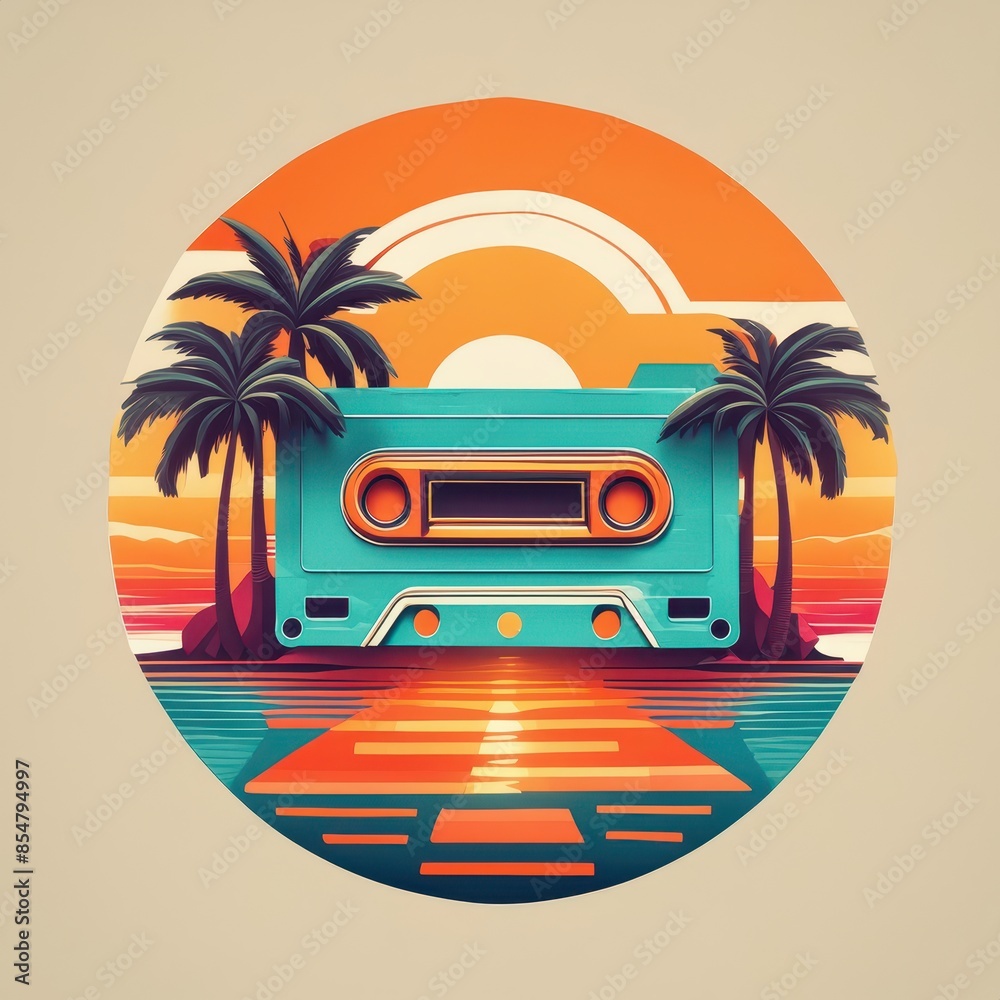 Design a logo that blends retro aesthetics with modern twists, using ...